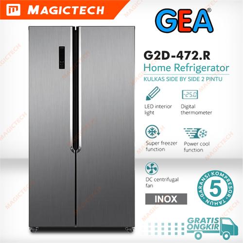 Jual KULKAS SIDE BY SIDE GEA G2D-472-R INOX NEW 472L 2 PINTU - Kota Batam - Magictech Batam ...
