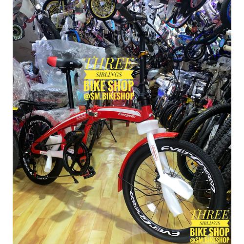 Jual SEPEDA LIPAT EVERGREEN 20 INCH SHIMANO 7 SPEED DISC BRAKE ...