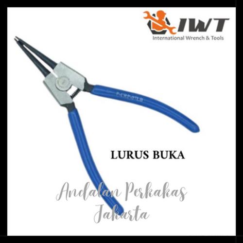 Jual IWT Tang Snap Ring 7" / Tang Sepi Spie Bengkok Lurus Buka Tutup 7 ...