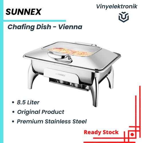 Jual SUNNEX Vienna Full Size Chafing Dish Pemanas Makanan 8.5Liter W16 ...