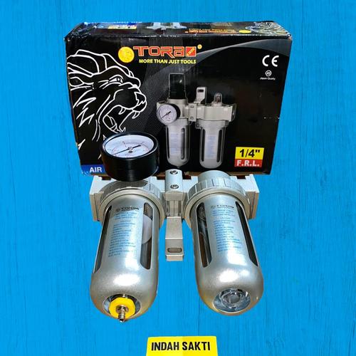 Jual DOUBLE AIR FILTER REGULATOR 1/4" TORA FILTER SARINGAN UDARA ...
