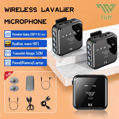 Jual TNW-N9 Wireless Microphone Professional Mikrofon Lavalier HP DSLR ...