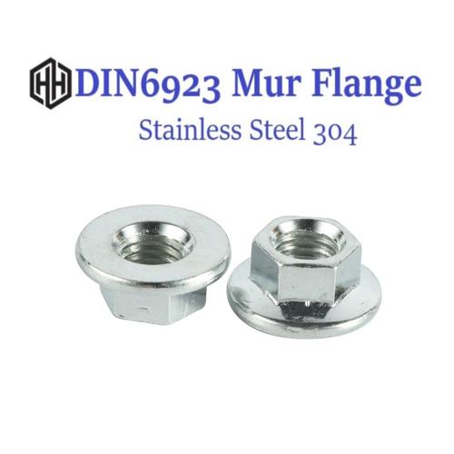 Jual Mur Flange M3 Polos DIN6923 Hex Nut Stainless Steel 304 - Kota ...
