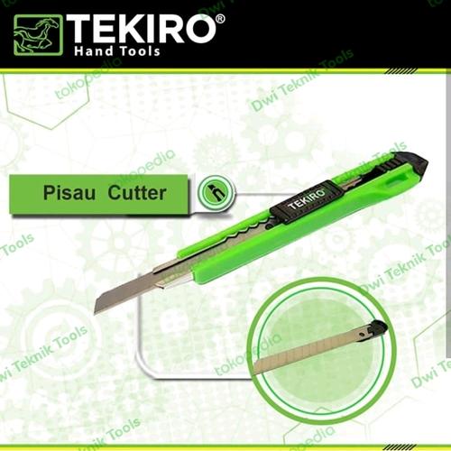 Jual CUTTER KNIFE / PISAU CUTTER TEKIRO - Hijau, 9mm (kecil) - Jakarta ...