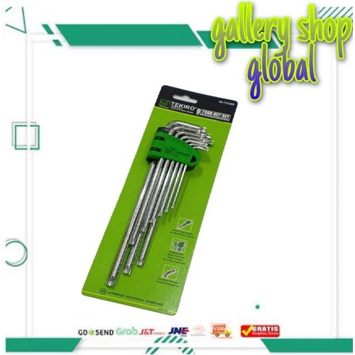 Jual TEKIRO Kunci L Bintang panjang Tekiro 9pcs Torx Key Set tanpa lobang - Jakarta Barat ...