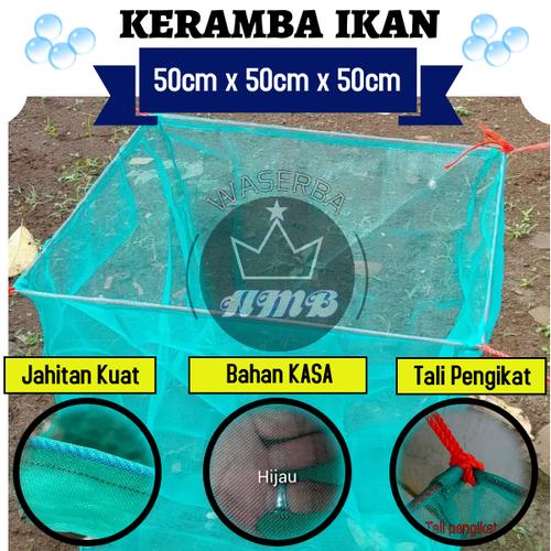 Jual Keramba Ikan Hapa Jaring Apung Ukuran 50cm x 50cm x 50cm - 50.50. ...