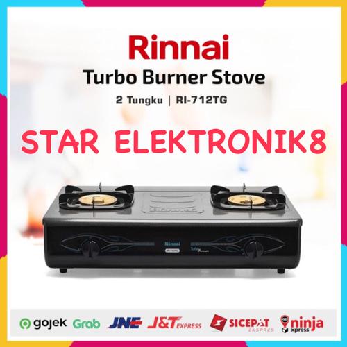 Jual RINNAI RI-712 TG Kompor Gas 2 Tungku Api Turbo RI712TG New ...
