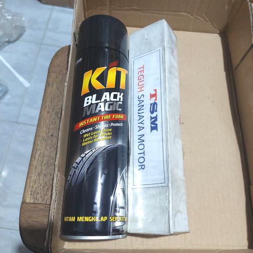 Jual Kit Black Magic Semprot Spray Cairan mengkilap Ban Kendaraan 450 ...