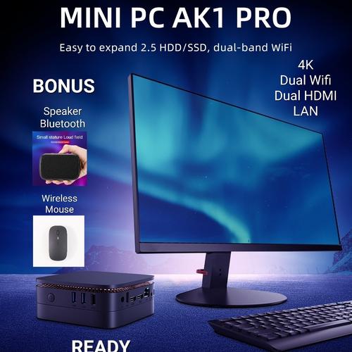 Jual Mini PC AK1 Pro 8/256GB Intel N5105 Dual WIFI 4K Dual HDMI LAN ...