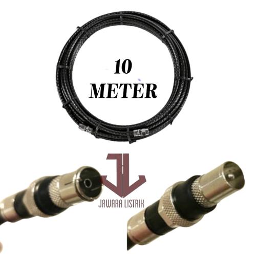 Jual KABEL ANTENA RG6 5C LOOP OUT MALE TO FEMALE 10M 10 METER GOOD ...
