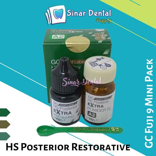 Jual GIC Fuji 9 extra GC big gold label glass ionomer cement A2 A3 A3.5 ...