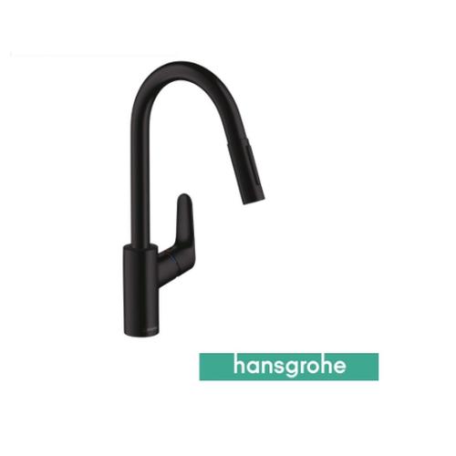 Jual HANSGROHE FOCUS SL Kitchen mixer 240with pull-out spray black ...