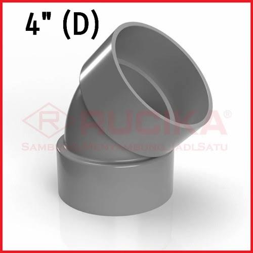 Jual Keni 45 derajat 4" inch D RUCIKA Elbow Knee Kenie L Knie 45 x 4 inch - Kota Surabaya ...
