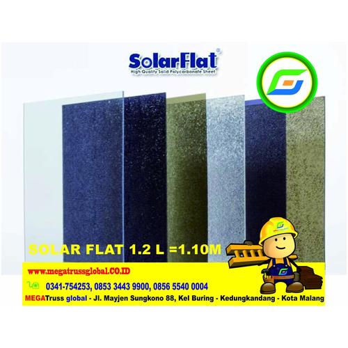 Jual Solar Flat 1.2 mm Lebar 1.10 m - Atap Polycarboante Solid Plain ...