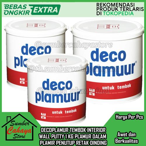 Promo Dempul Plamir 1 Kg Wall Filler Putty Plamur Decoplamur Tembok ...
