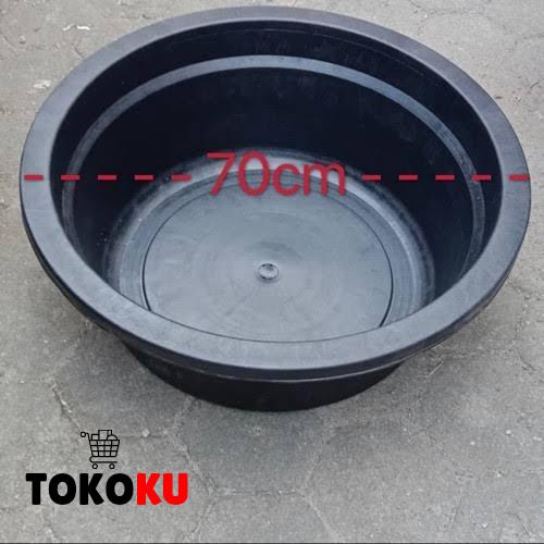 Jual BAK JOLANG BASKOM EMBER HITAM KARET BESAR ANTI PECAH DIAMETER 70 ...