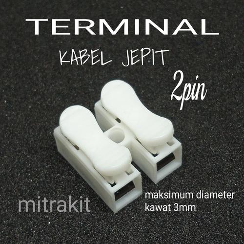 Jual Terminal kabel jepit 2pin Sambungan kabel 2kabel to kabel test ...