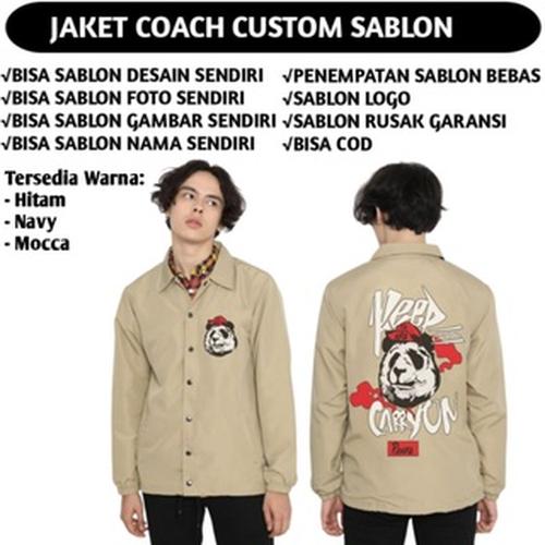 Jual JAKET PRIA/WANITA - Jaket Coach Custom Bisa Request Gambar/Tulisan ...