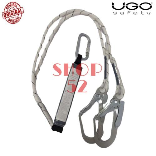 Jual Tali Safety Harness Body Lanyard Double Hook Absorber Rope Or ...