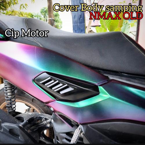Jual Cover body samping Nmax Model bolong sirip Hitam Putih merah grey ...