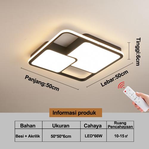 Promo COD Lampu Plafon Ceilling Lampu Lampu LED 3 Warna lampu hias ...