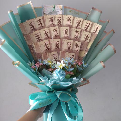 Jual Buket uang pecahan 5ribu - Putih, 20 lembar - Kab. Bantul - And's ...