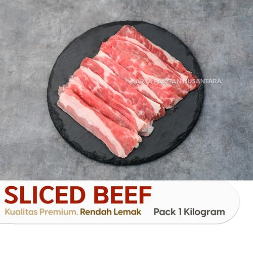 Jual DAGING SAPI LAPIS TIPIS SLICED BEEF DAGING SLICE SHABU PACK 500GR ...