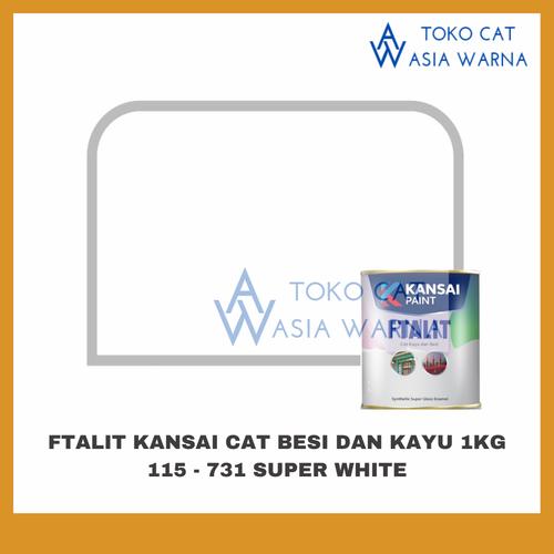 Jual FTALIT KANSAI Cat Besi dan Kayu 1 KG - 731 SUPER WHITE - Kota ...