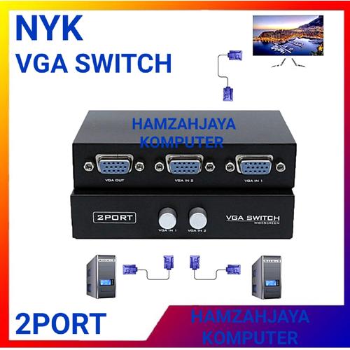 Jual Vga switch 4 port in 4 out 1 SWITCH VGA 4 PORT NYK - SWITCH 2PRT ...
