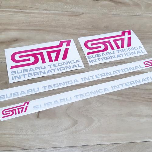 Jual Stiker set STI untuk tutup foglamp dan pintu depan Subaru WRX STI ...