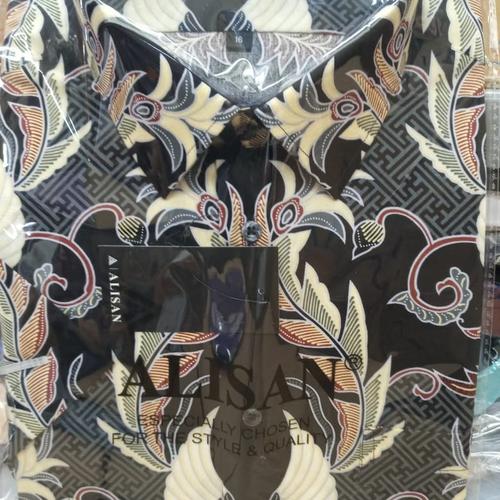 Jual Kemeja Batik Alisan Printing Lengan Pendek size 16 motif A ...