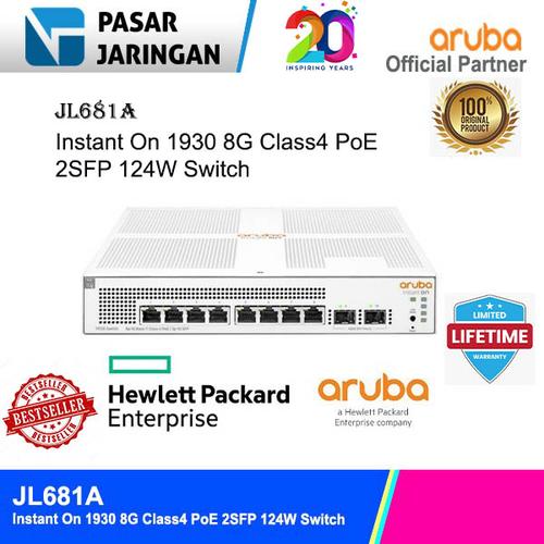 Jual HPE Aruba JL681A Instant On 1930 8G Class4 PoE 2SFP 124W Switch ...
