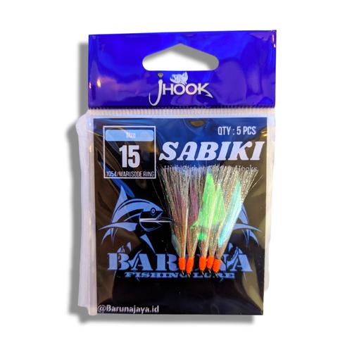 Jual Pacing Sabiki Kotrekan Dengan Umpan Bulu Sutra Kilap - Putih, No ...