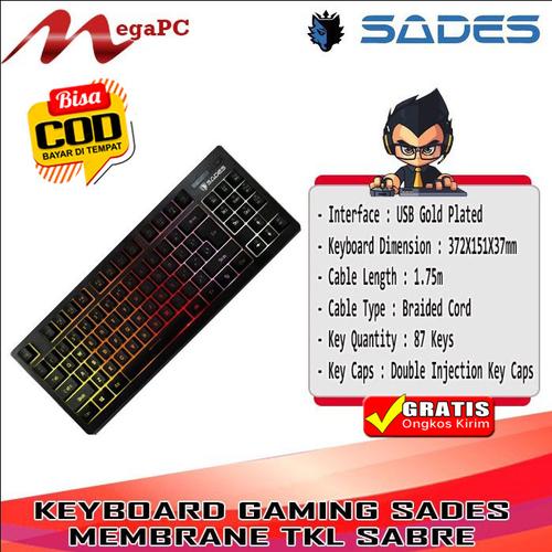 Jual Keyboard Gaming Sades Membrane TKL Sabre - WHITE - Kota Bekasi ...