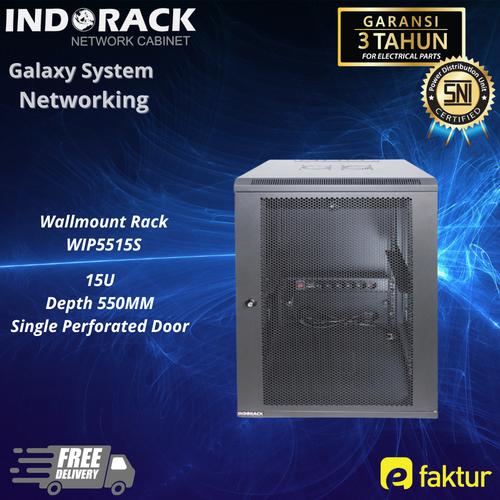 Jual Rack Server 15U INDORACK Wallmount WIP5515S D.550MM Perforated ...