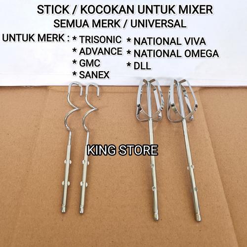 Jual Stick Kocokan Mixer Model Ulir Beater Universal National Trisonic ...