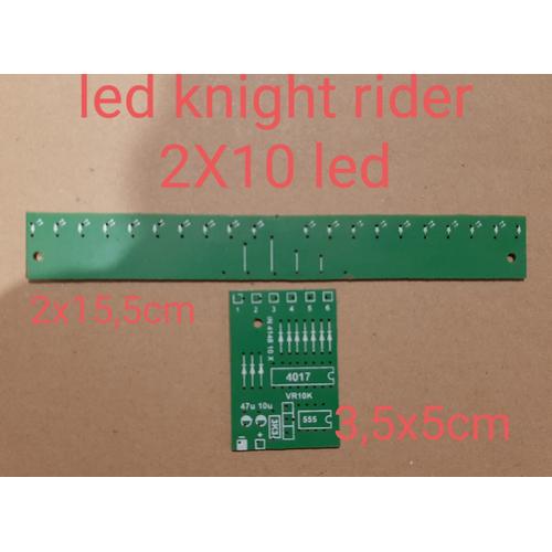 Jual PCB Led Knight rider 2x10 led | power circuit board 2 x 10 led ...