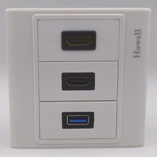 Jual Wallplate / Faceplate HDMI - HDMI - USB (3hole) - Jakarta Barat ...