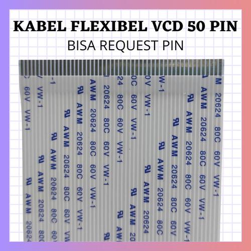 Jual KABEL FLEXIBEL VCD 50 PIN (JARAK 1 MM) 2 ARAH / BOLAK BALIK (REQ ...