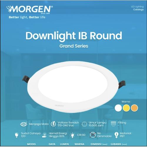 Jual LAMPU DOWNLIGHT LED PANEL BULAT INBOW MORGEN 4 5 9 12 18 WATT - 4 ...