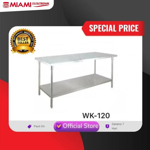 Promo Getra S/S Working Table WK Series WK-120 / Meja Stainless Getra ...