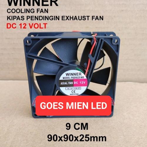 Jual kipas fan DC 12v 9x9x2,5 cm winner cooling fan exhaust - Kota ...