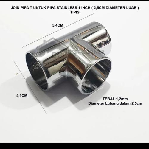 Jual JOINTING PIPA/ JOINT PIPA / SAMBUNGAN PIPA T 1 inch VERSI TIPIS ...
