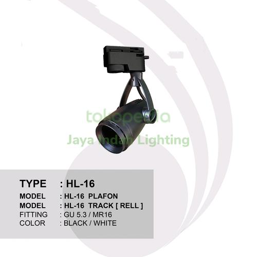 Jual HL 16, LAMPU SPOTLIGHT MR16 -PLAFON - RELL/TRACK - PLAFON PUTIH ...