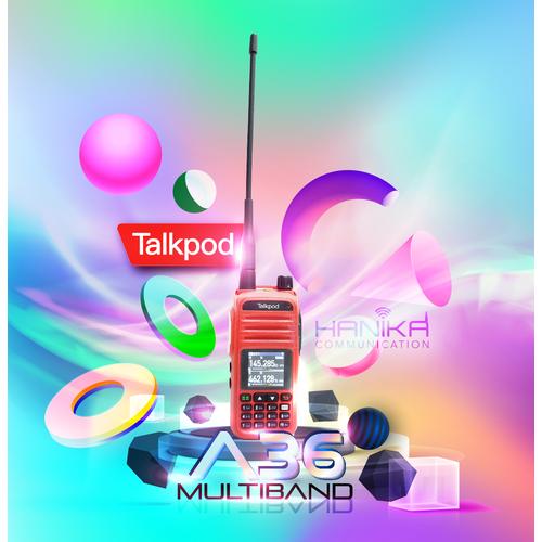 Jual Talkpod A36PLUS HT Multi Band UV37 Airband VHF UHF A36 A36P Radio ...