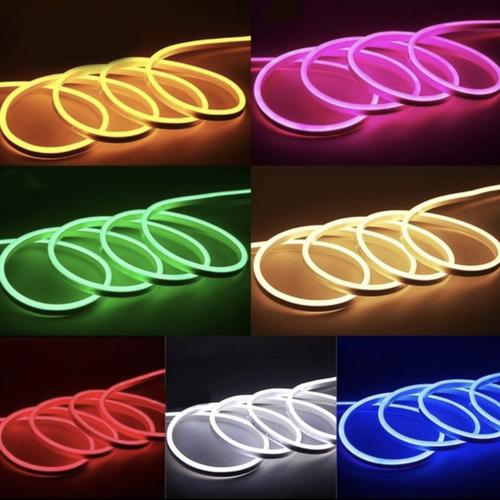Jual LAMPU LED NEON FLEX LED STRIP FLEXSIBEL 220V IP65 5 METER - Kuning ...