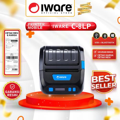 Promo Label Printer Barcode Thermal Iware C-8LP / C-80LP 80MM Bluetooth ...