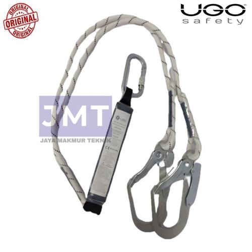 Jual Tali Safety Harness Body Lanyard Double Hook Absorber Rope Or ...