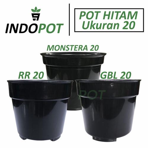 Jual Pot Plastik Ukuran 20 Warna Hitam Berbagai Merk Pot Hitam Bunga ...