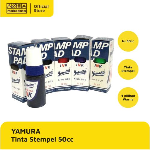 Jual TINTA STAMP PAD | STEMPEL YAMURA 50CC (1 PCS) MURAH - Biru - Kota ...